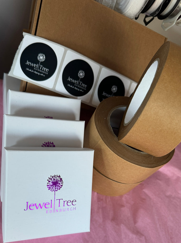 Responsible Packaging and paper adhesive tape – Jewel Tree Edinburgh